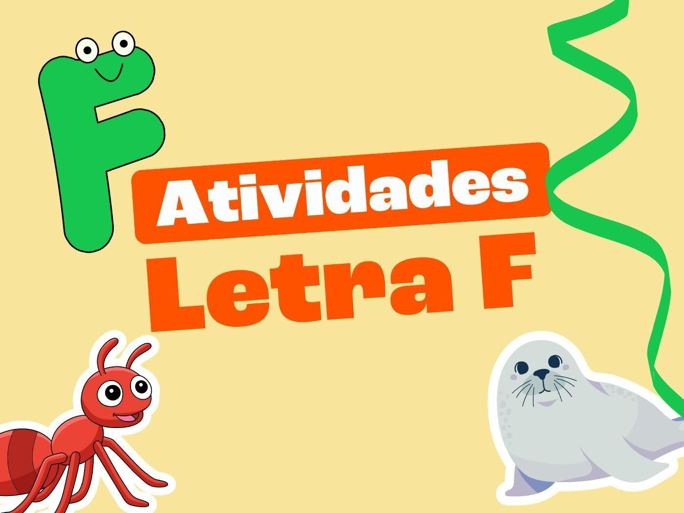 Atividades com a letra F para Educação Infantil - Toda Matéria