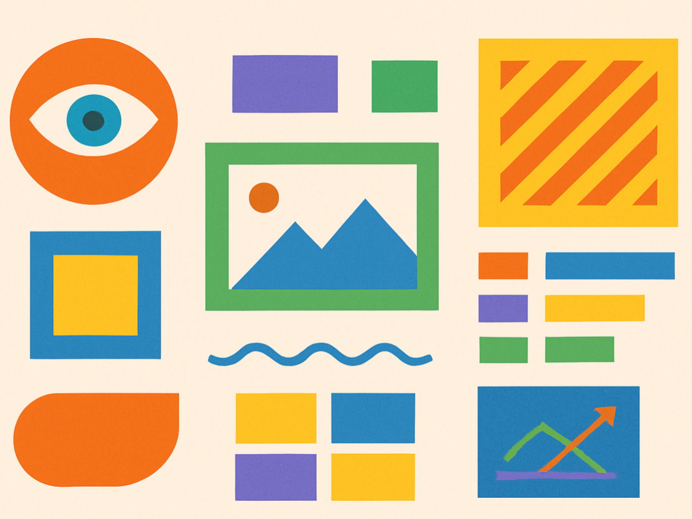 Composição e organização visual - Toda Matéria