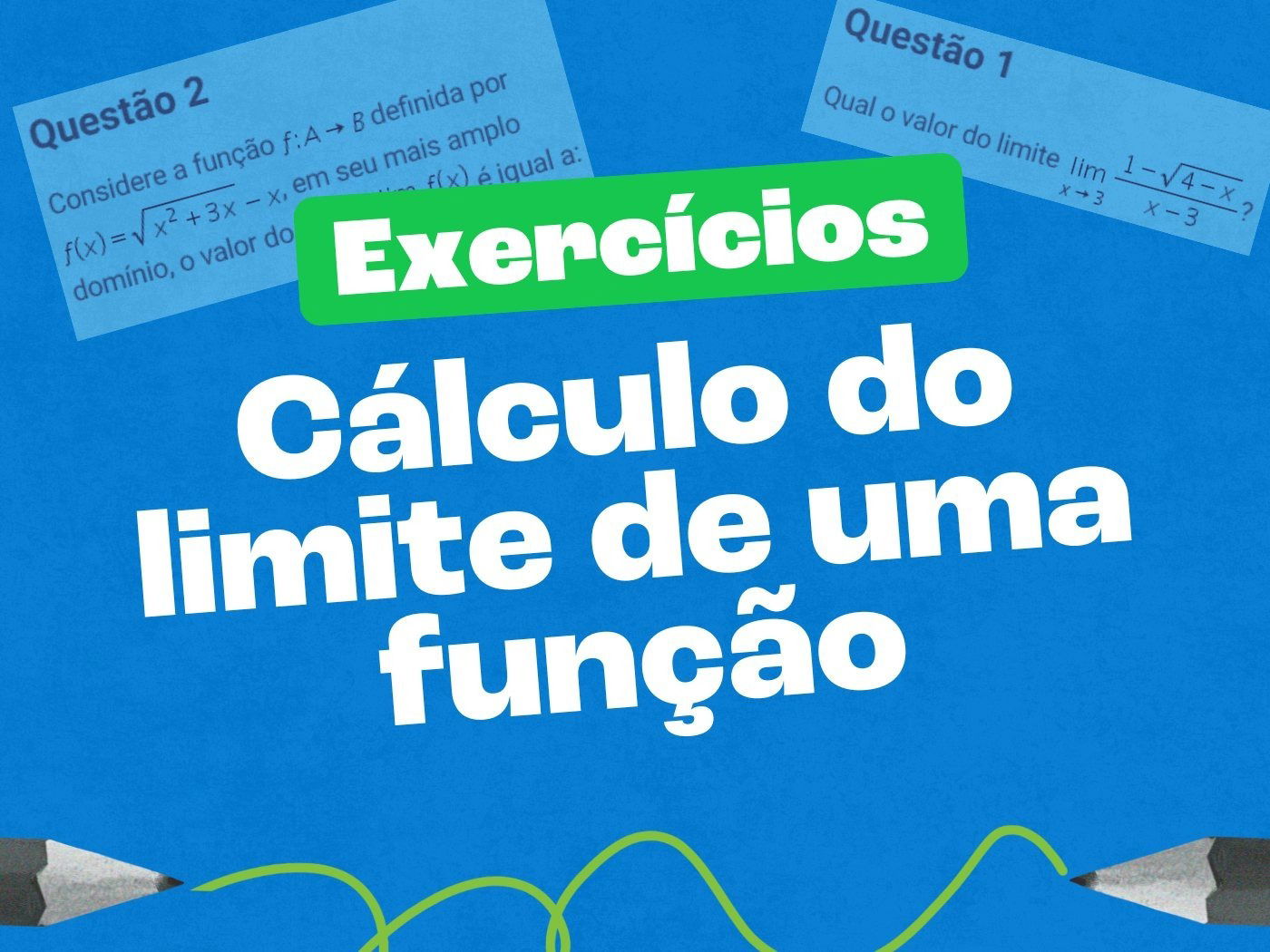 Exercícios sobre cálculo do limite de uma função (com gabarito) - Toda ...