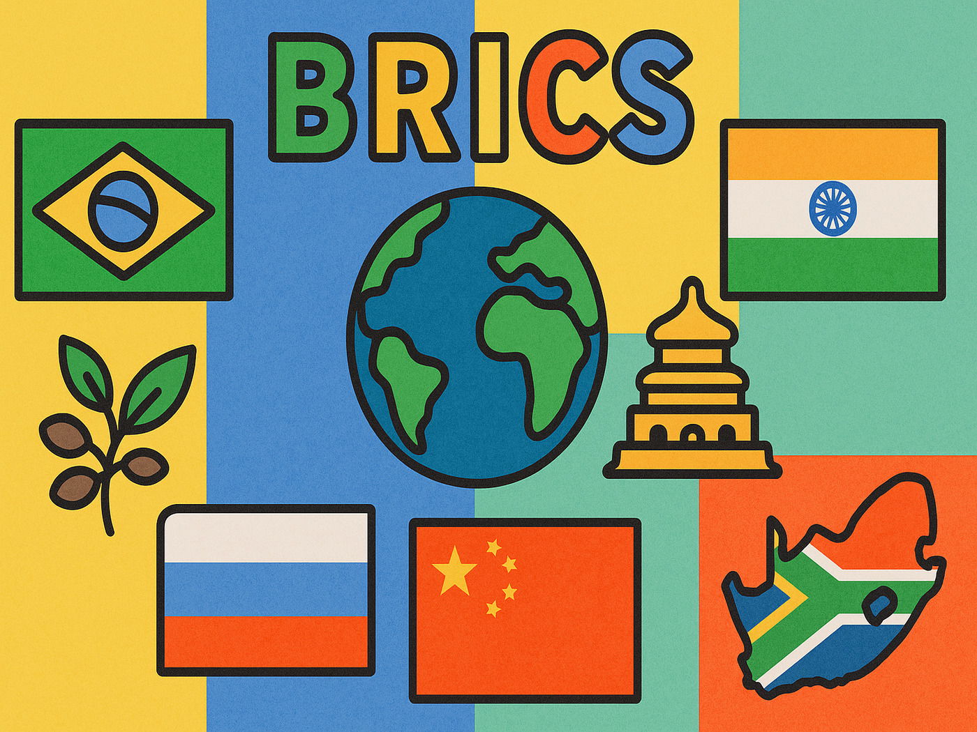 Exercícios sobre o BRICS (com gabarito) - Toda Matéria