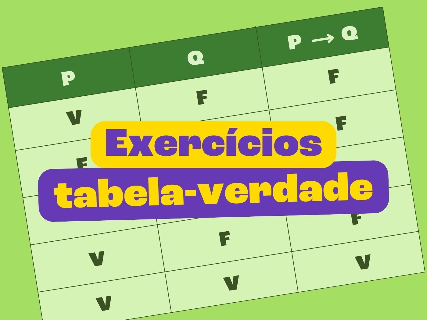 Tabela Verdade Exercícios Resolvidos - BINKEDU