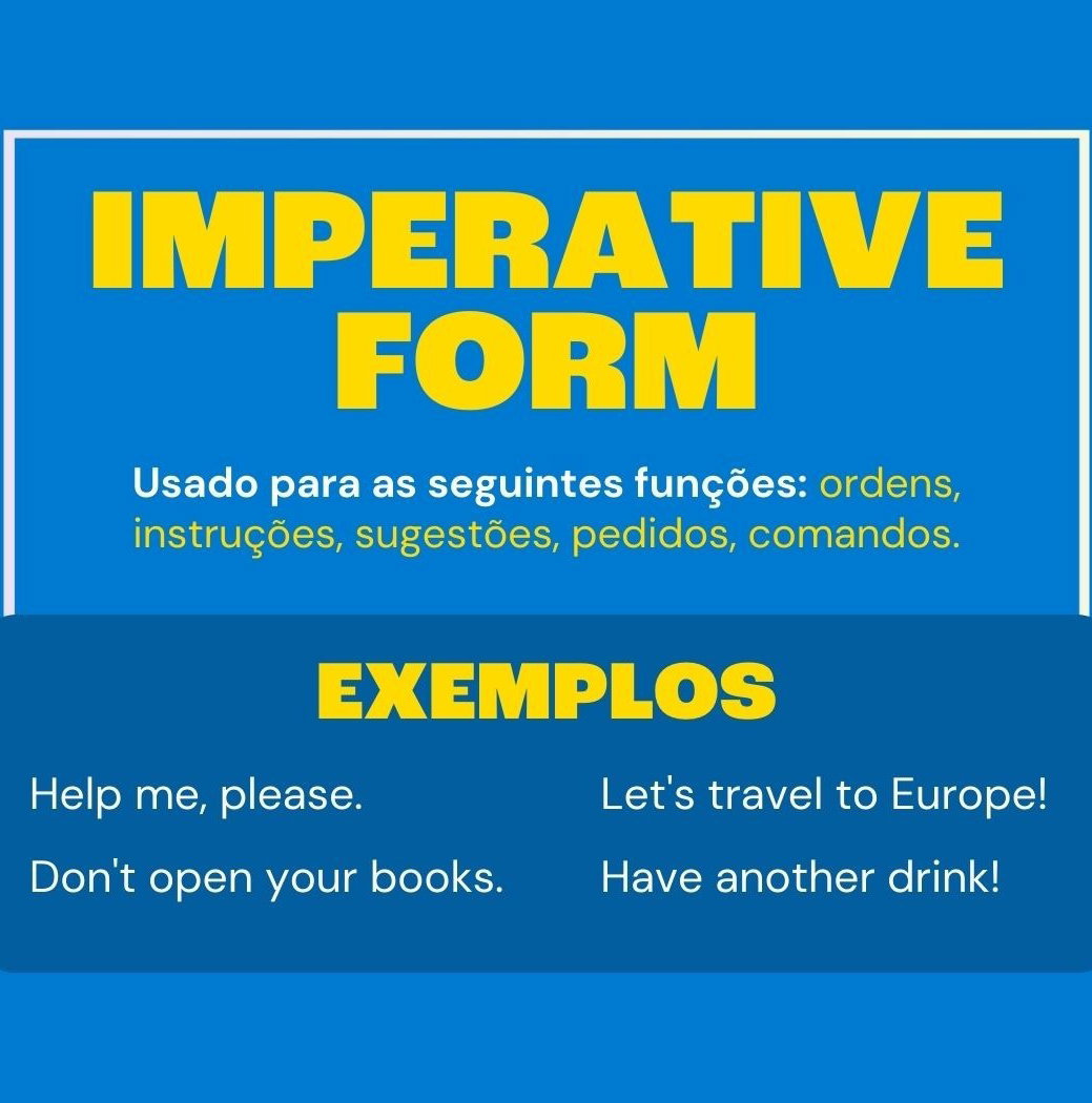 Exemplos De Frases Imperativas
