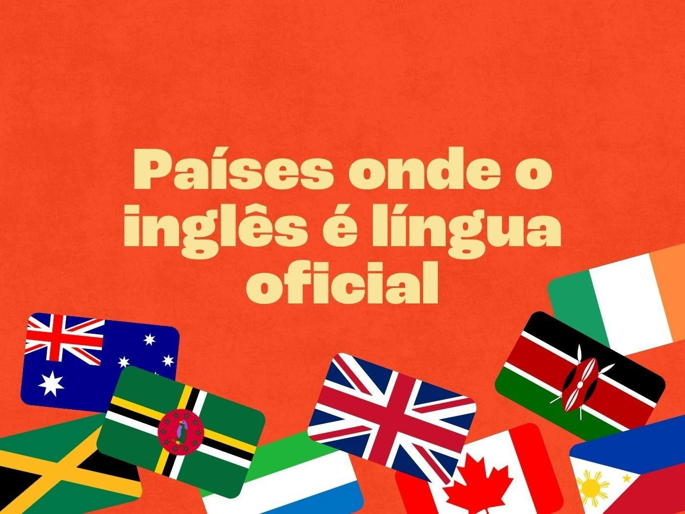 Mapa Da Lingua Oficial Inglesa